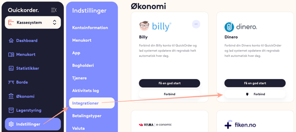 Billy - How to integrate with Quickorder